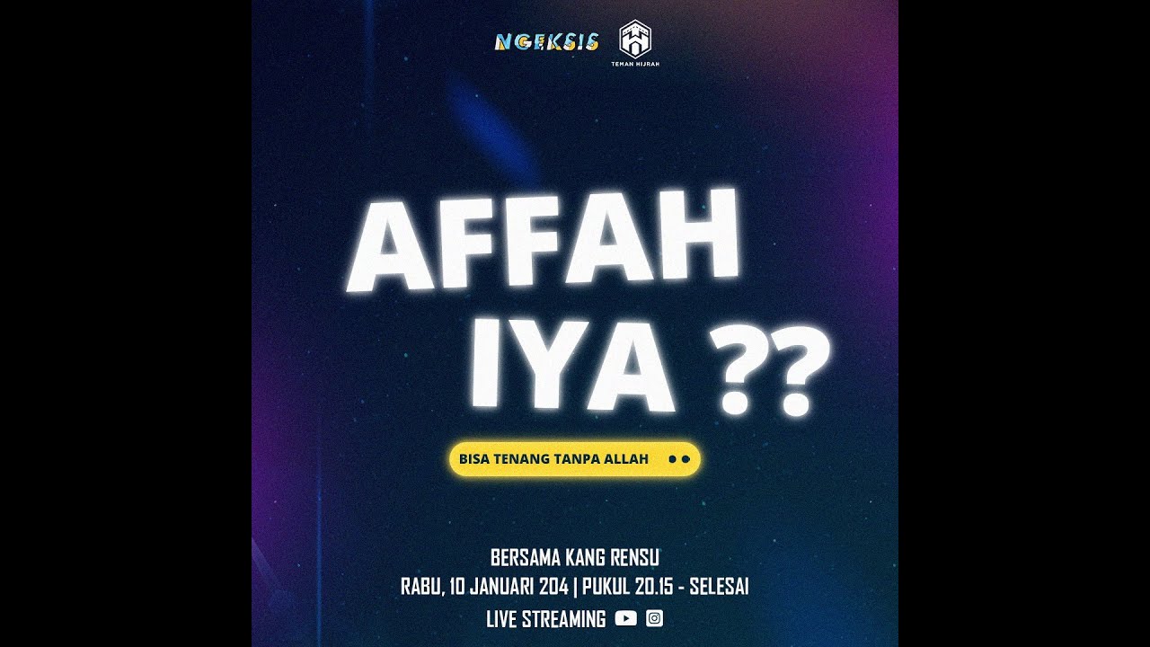 AFFAH IYAHH? | NGEKSIS | Kang Rensu - YouTube