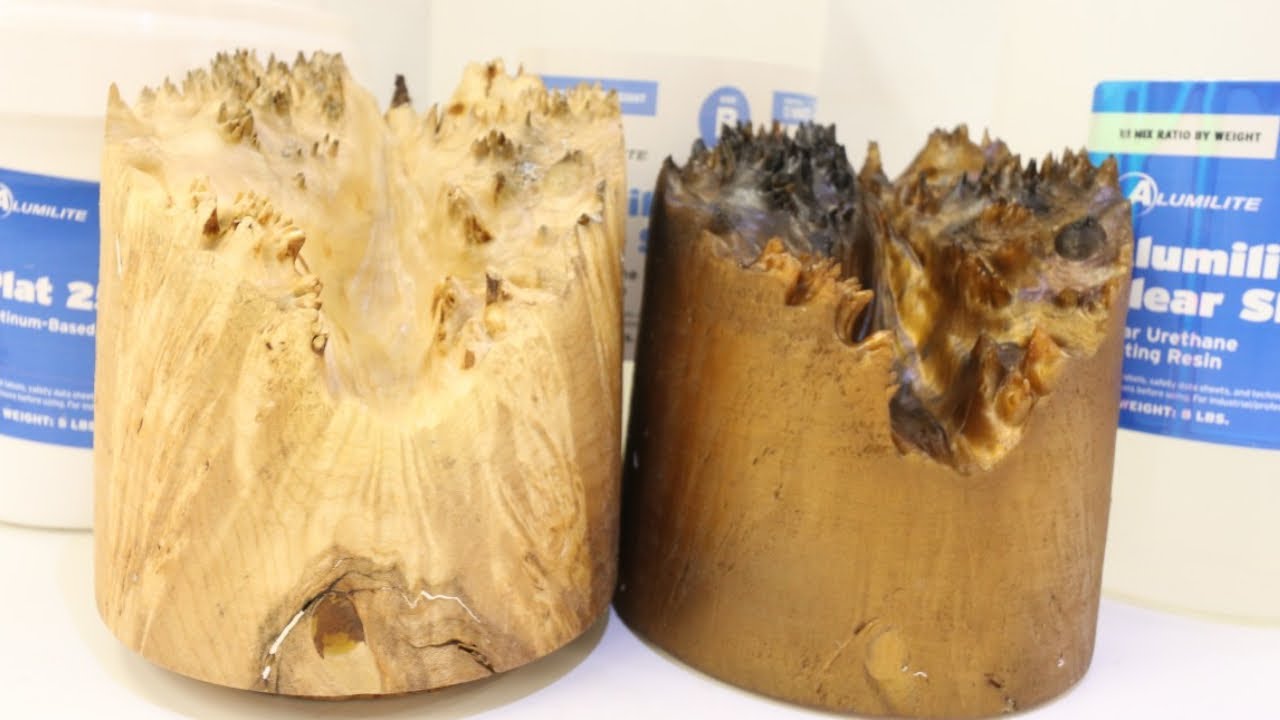 Make a Fake Burl Silicone Mold and Resin Casting - YouTube