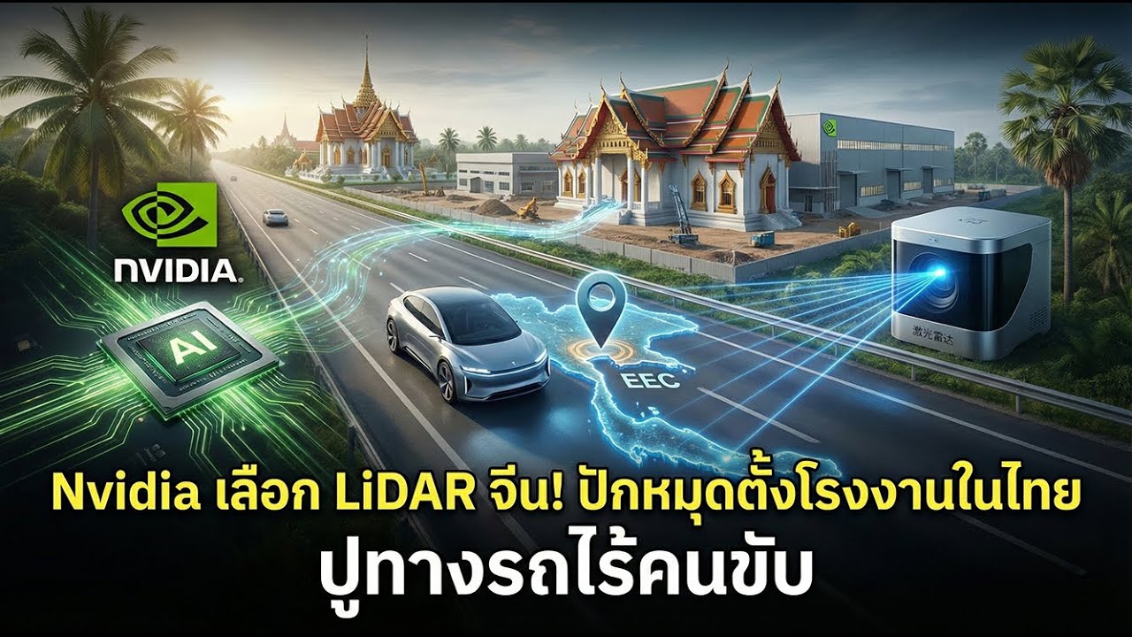 Nvidia เลือก LiDAR จีน ตั้งโรงงานในไทย ปูทางรถไร้คนขับโลก #Nvidia # ...