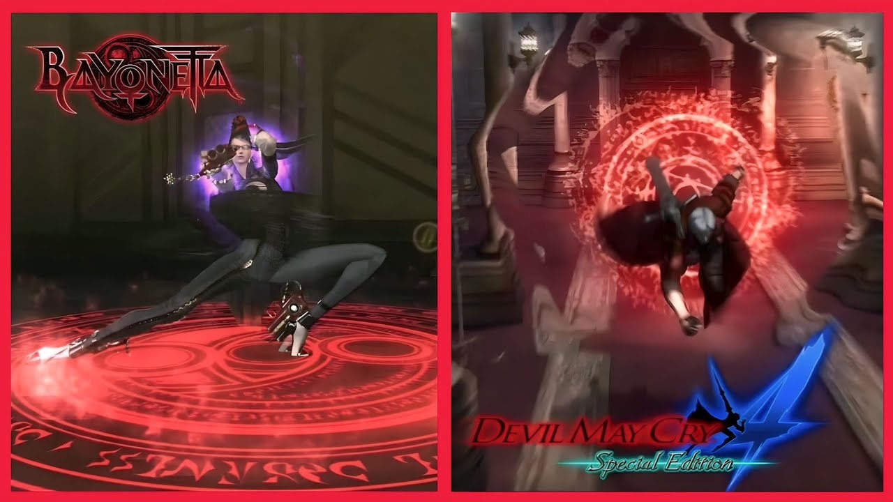 Bayonetta VS Devil May Cry 4 | Comparison Moveset Part 2 - YouTube