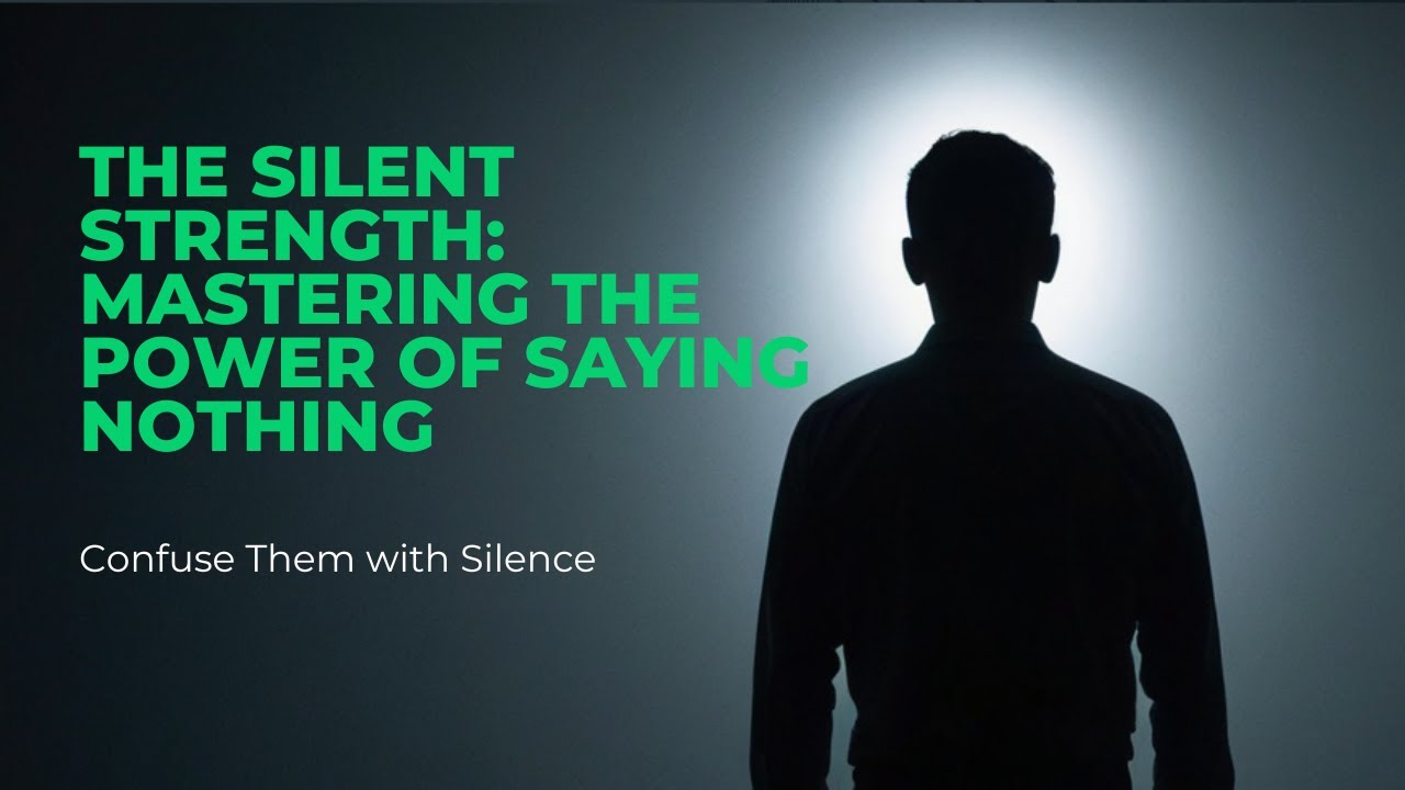 The Silent Strength: Mastering the Power of Saying Nothing #confuse ...