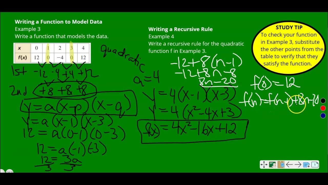 Alg 2 Comparing Linear Exponential And Quadratic Functions 8 6 Part