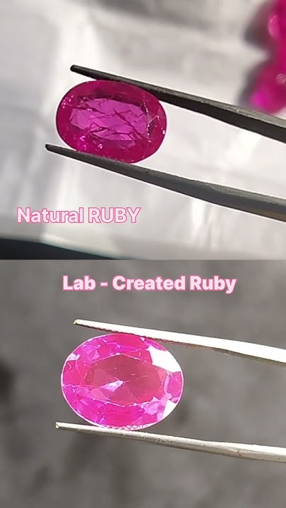 Natural Ruby vs Lab-Created Ruby!#shorts #ruby - YouTube