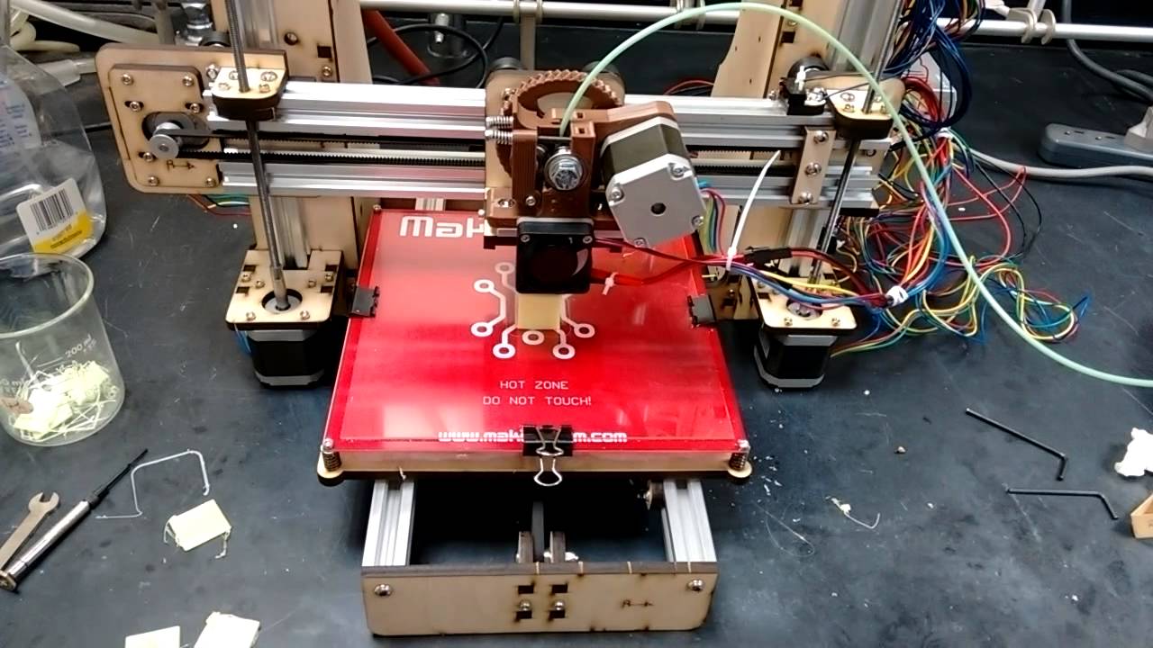 First 3D print - YouTube