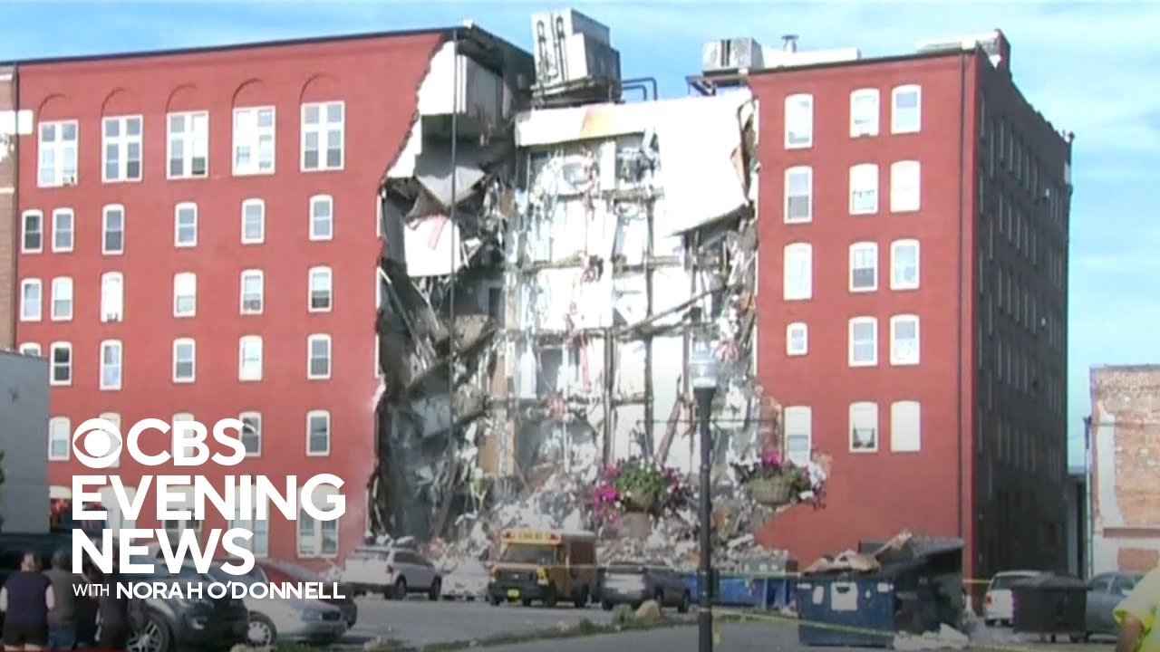Eight people rescued after 6-story apartment building collapses in ...