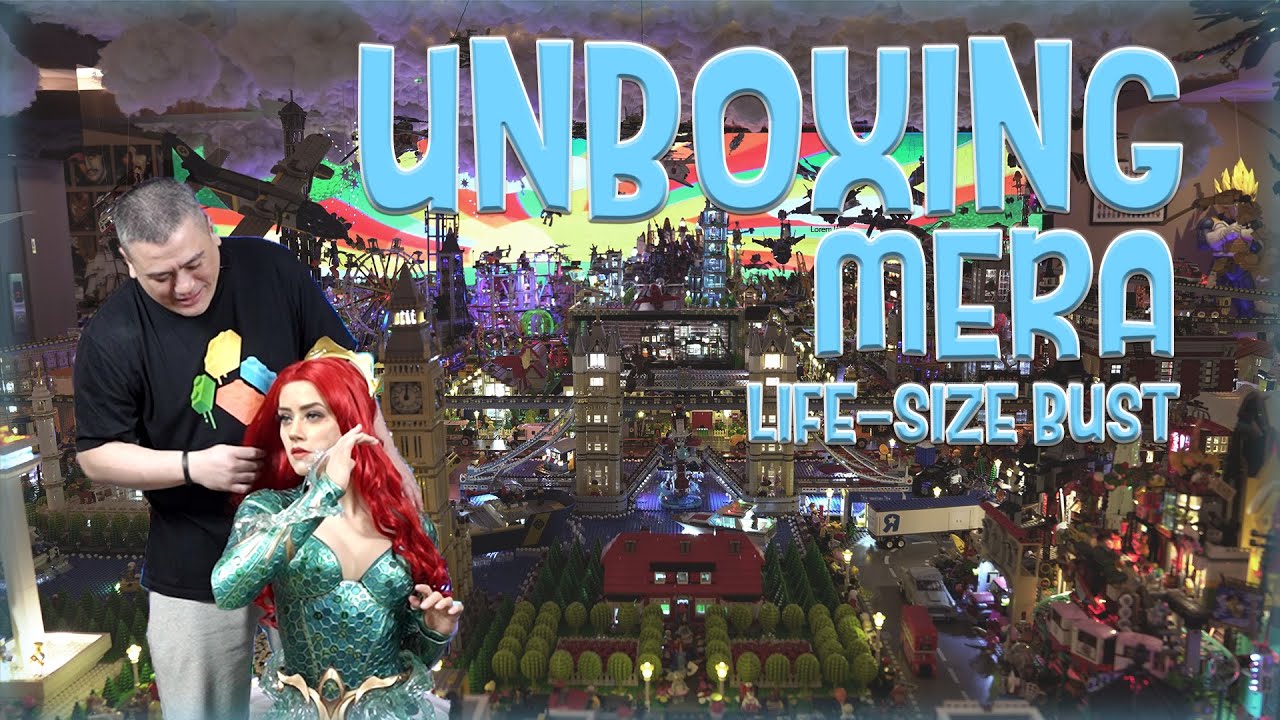 Unboxing Statue Mera Of Aquaman 1:1 Lifesize Bust (Infinity Studios) di ...