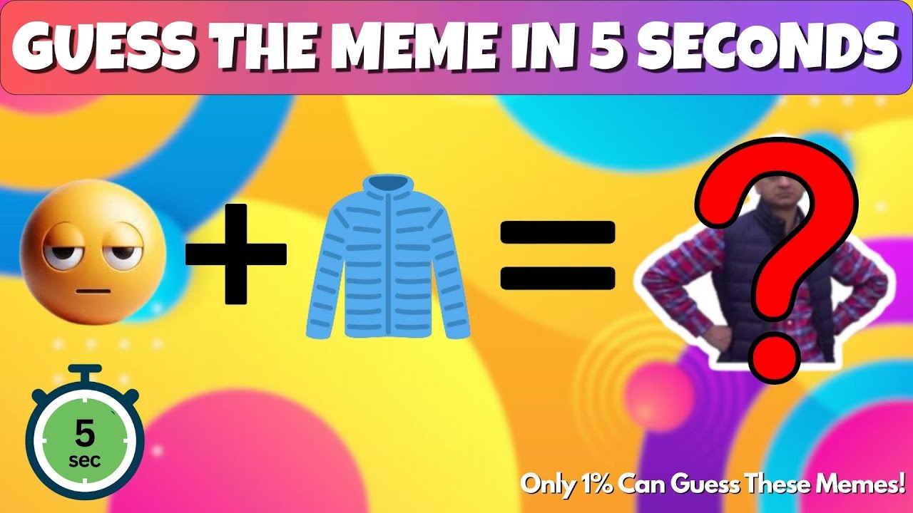 Can You Guess the Meme from Emojis? 😂🔥 | Only 1% Get All Right! - YouTube
