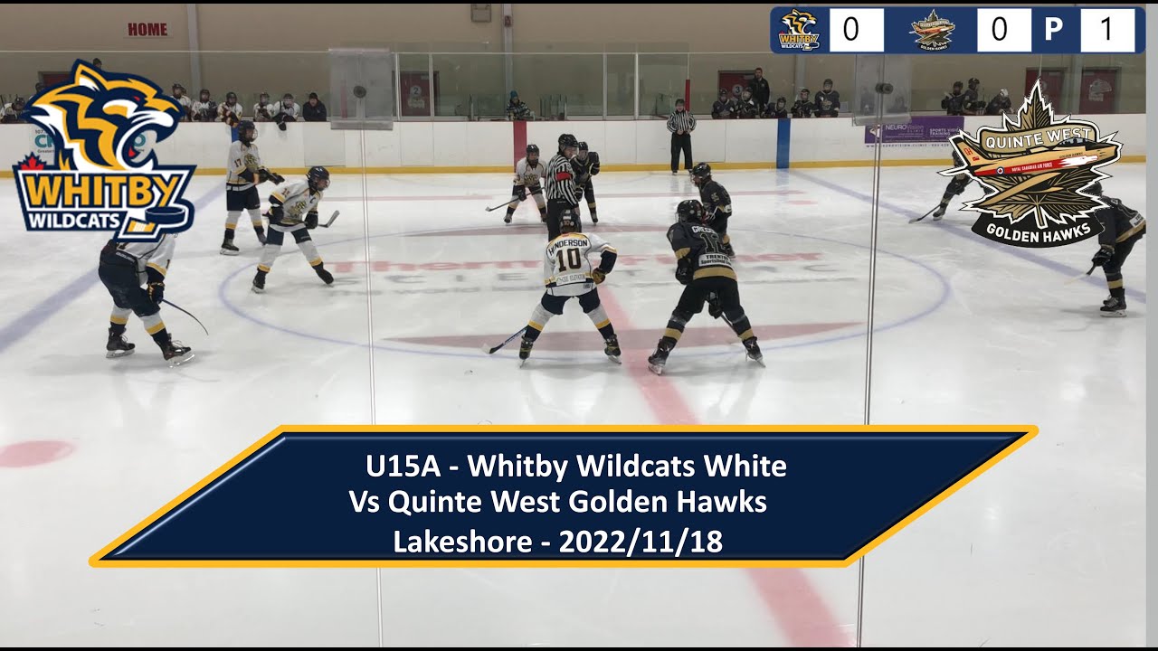 U15A - Whitby Wildcats White Vs Quinte West Golden Hawks - 2022/11/18 ...