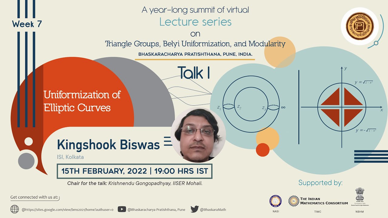 Uniformization of Elliptic Curves - Kingshook Biswas, ISI, Kolkata ...