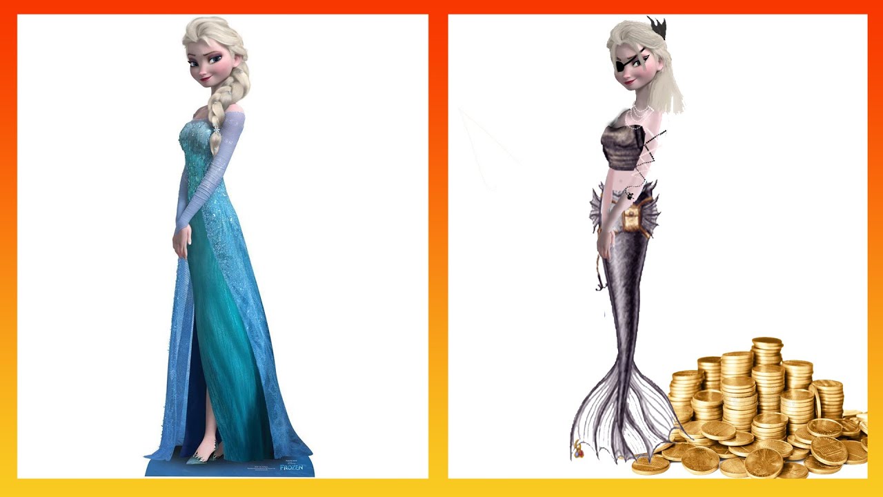 ARR!!Glowing up Elsa if she was a PIRATE MERMAID ARR!! - YouTube