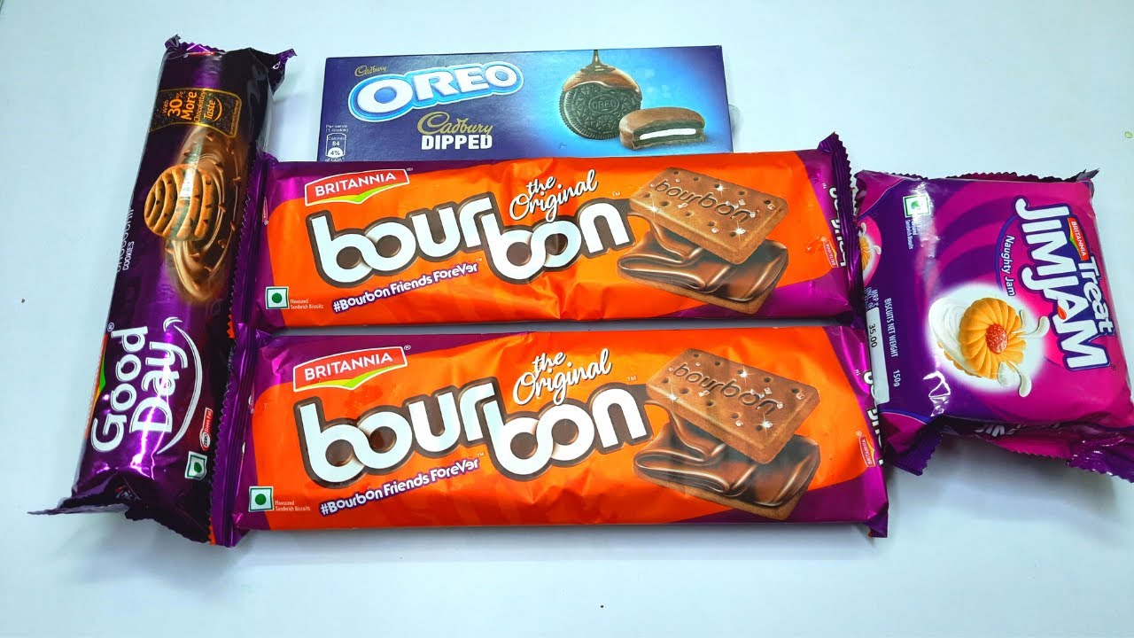 LOTS OF BISCUITS | CADBURY OREO BOURBON JIMJAM AND GOODDAY - YouTube