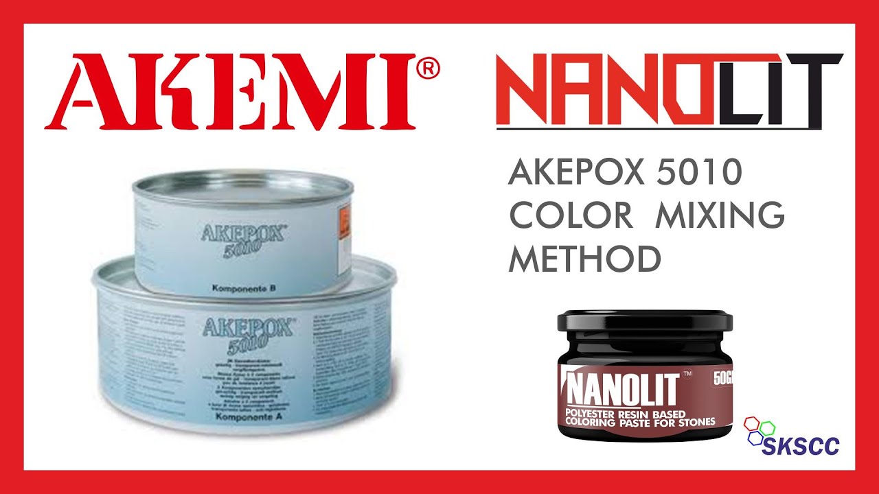 Akepox 5010 color mixing method | Nanolit Epoxy base color quality ...