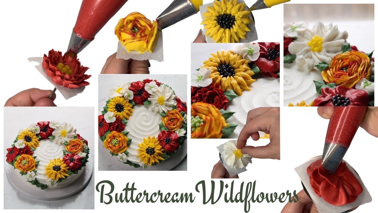 Buttercream Flowers Tutorial - YouTube