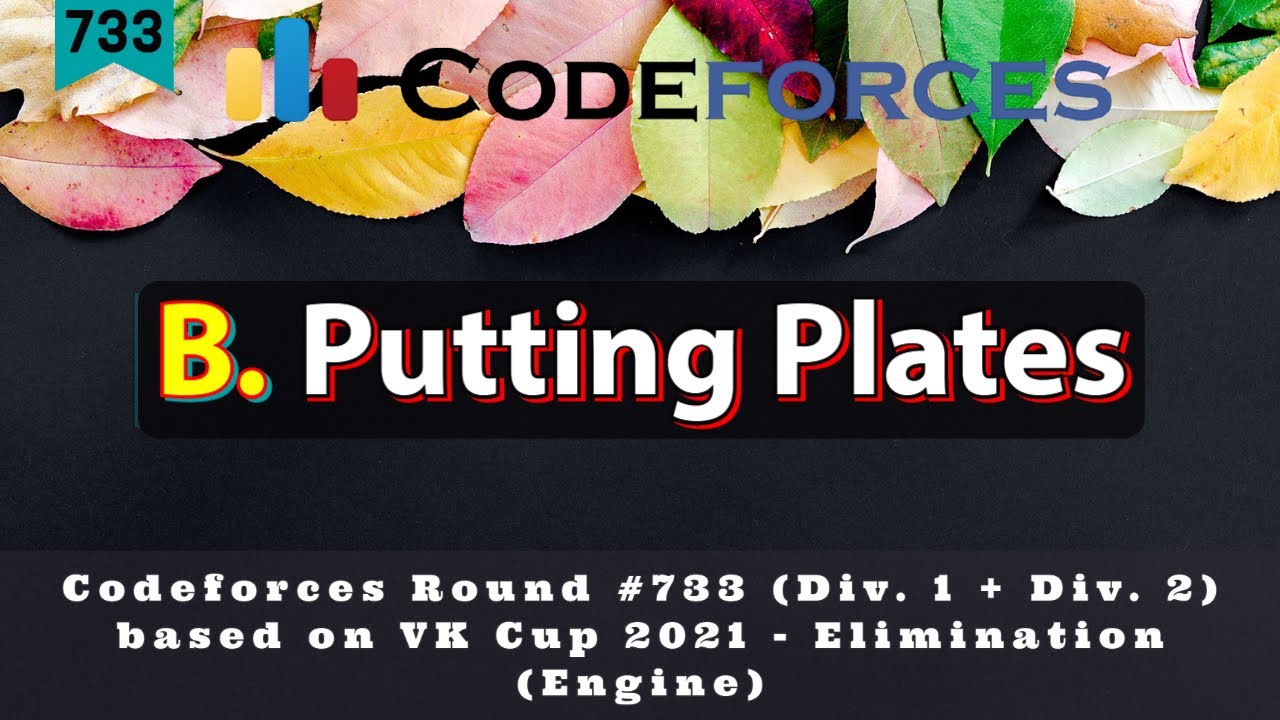 B Putting Plates Codeforces Round 733 Div 1 Div 2 Based On Vk Cup 2021 Hindi