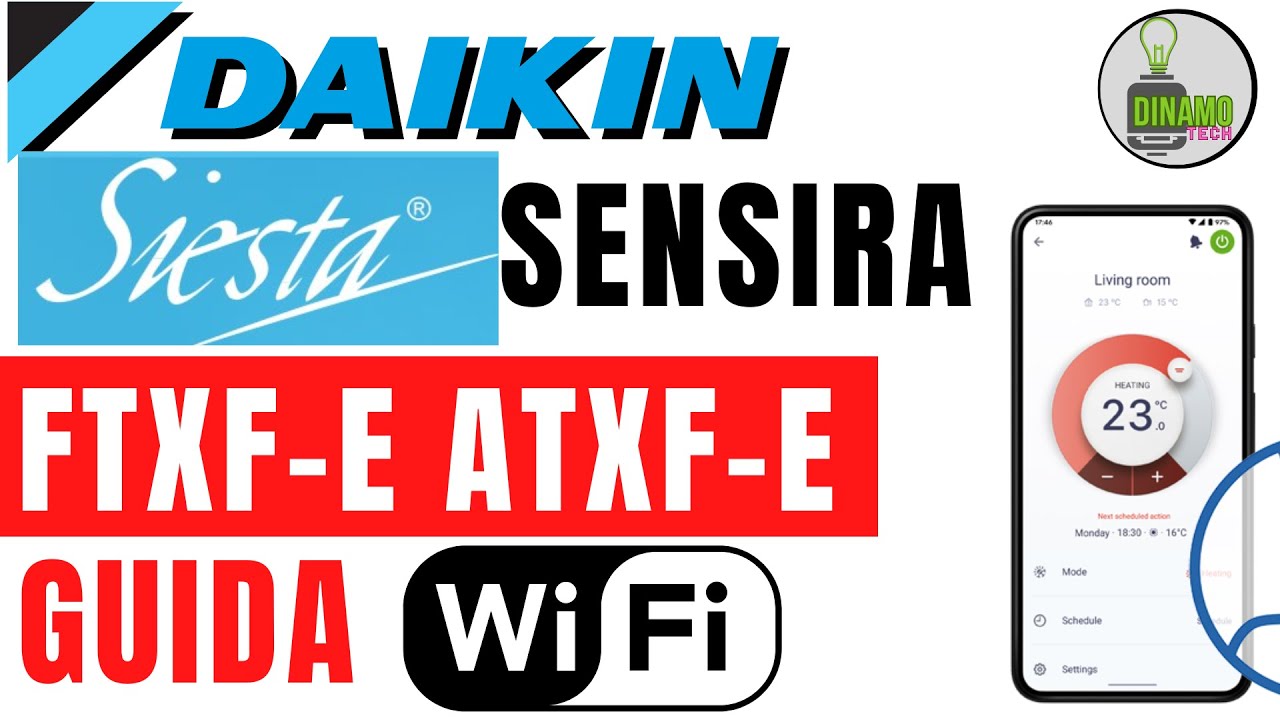 Daikin Siesta Sensira ATXF-E FTXF-E | Guida Scheda WiFi BRP069C47 - YouTube