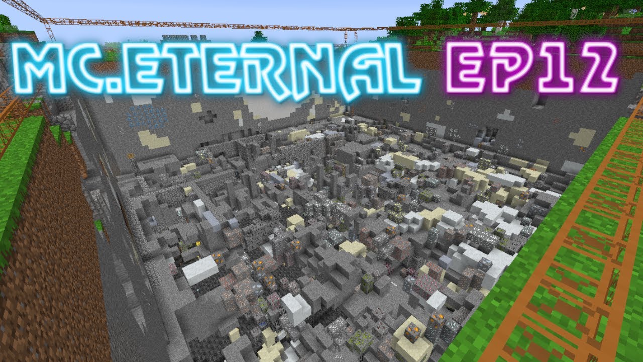MC Eternal EP 12 - Buildcraft Quarry and Underground Dragon! - YouTube