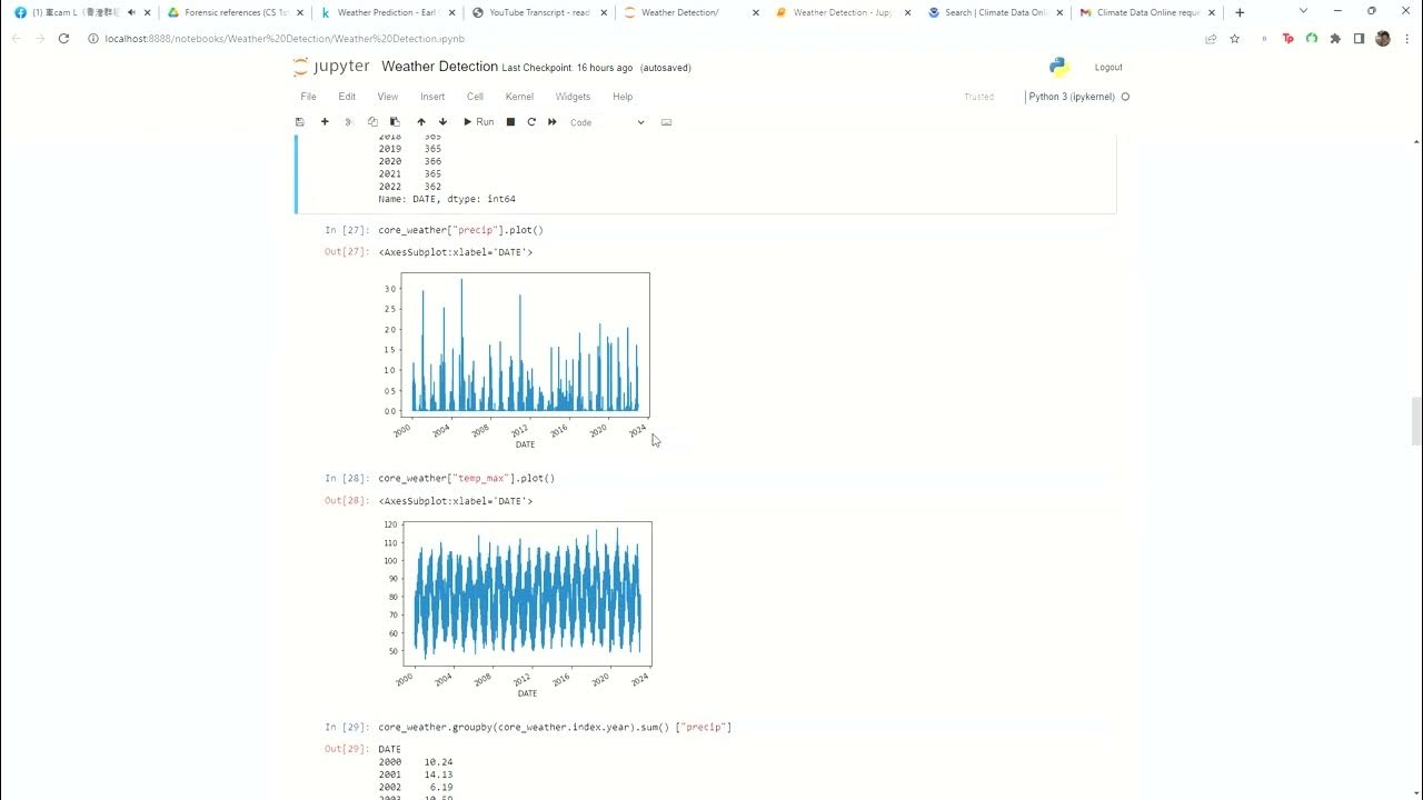 Weather Prediction using Jupyter Notebook (Python) - YouTube