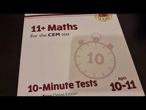 11+ Maths 10 Minute Tests Book Review and CGP Unboxing!! - YouTube
