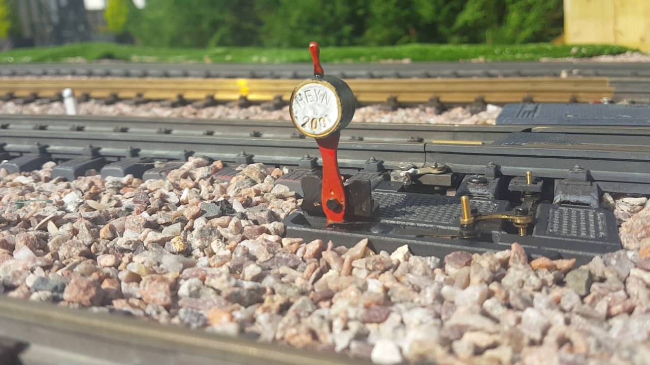 New point levers ..lgb points and motors massoth switch drive - YouTube