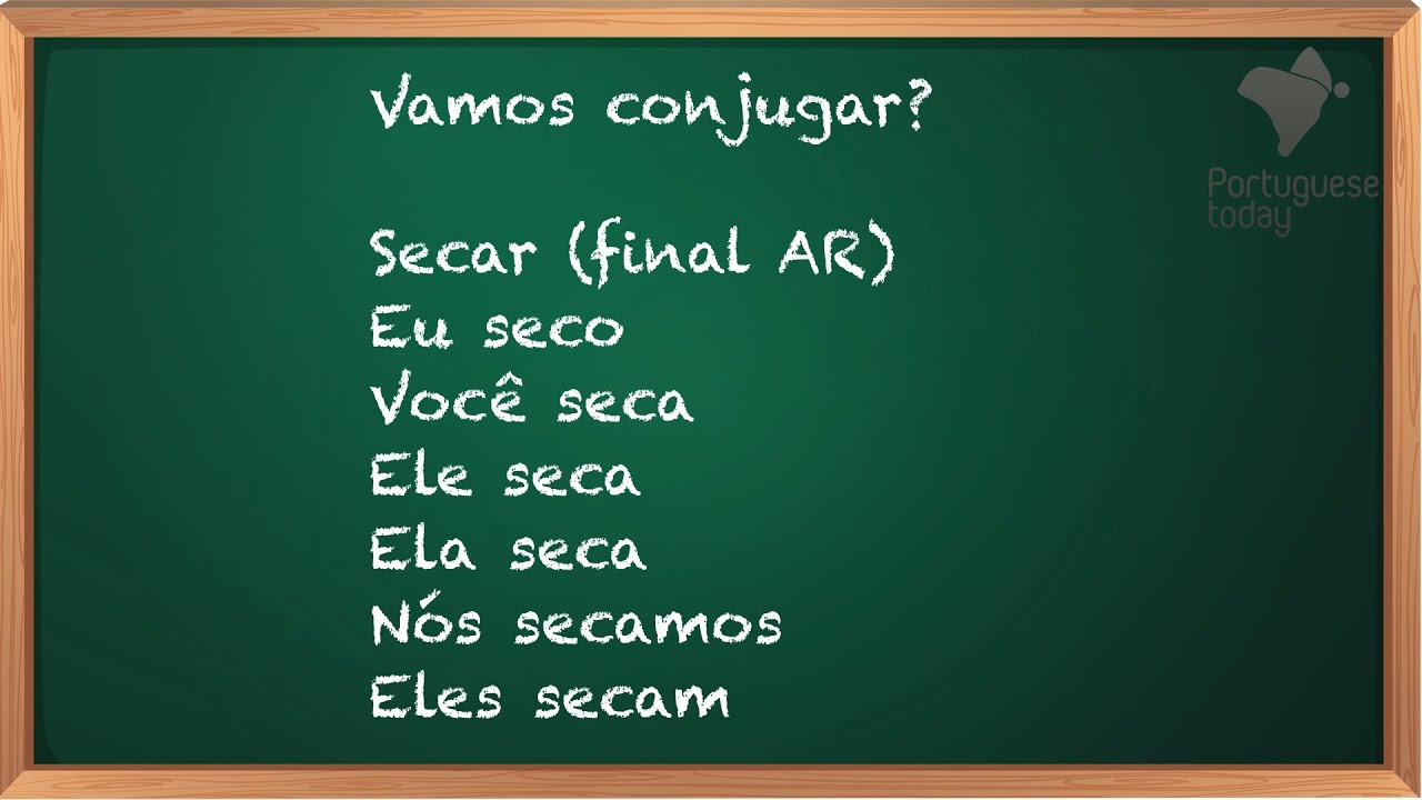 Let´s Conjugate: To Dry (Secar) in Portuguese - YouTube