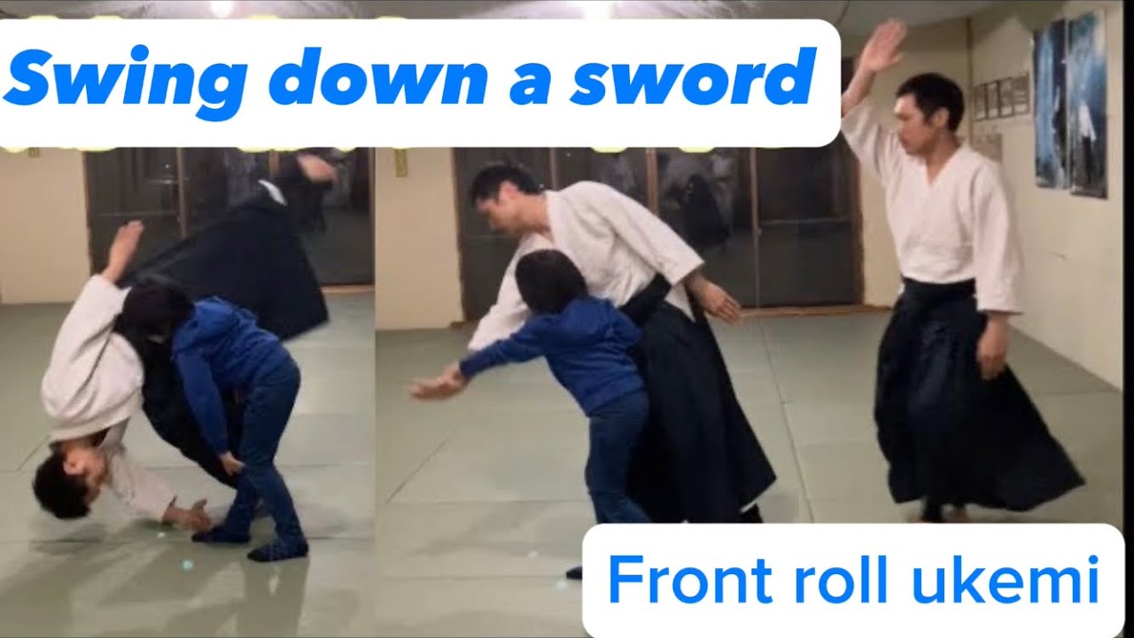 Front roll ukemi 5 ~Roll by sword move ~ - YouTube