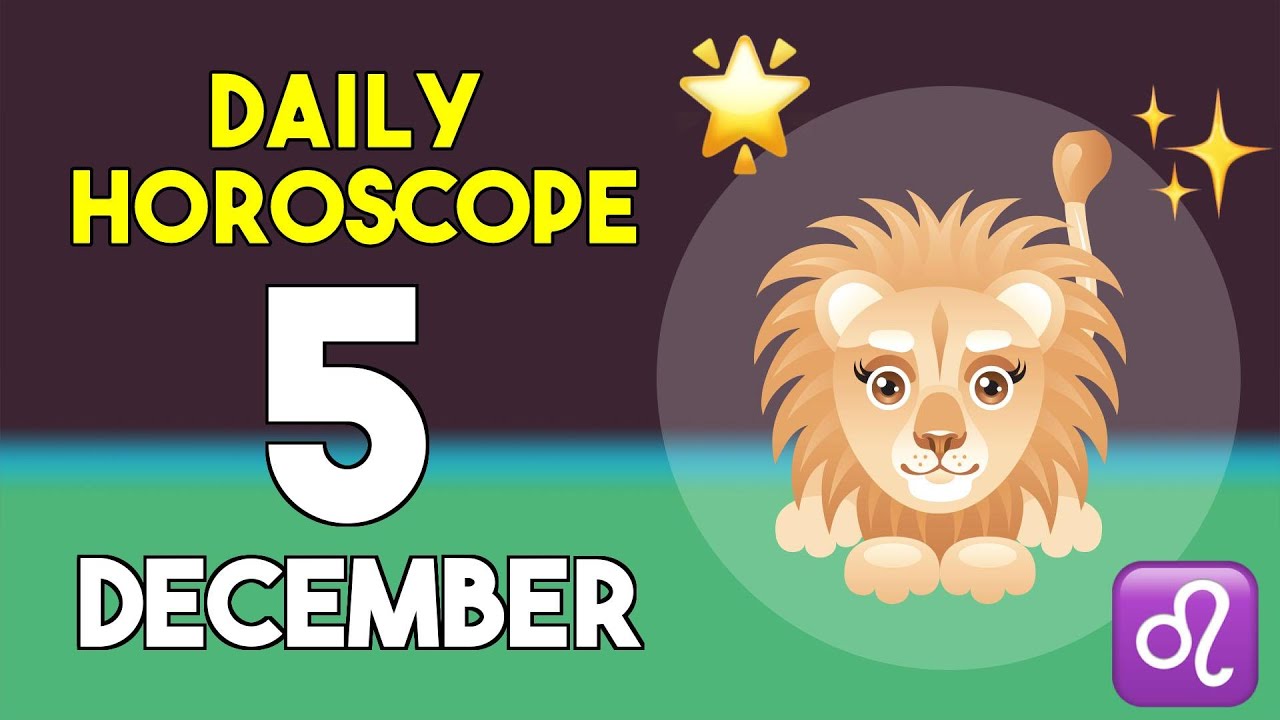 Leo horoscope today - December 5, 2025 - YouTube