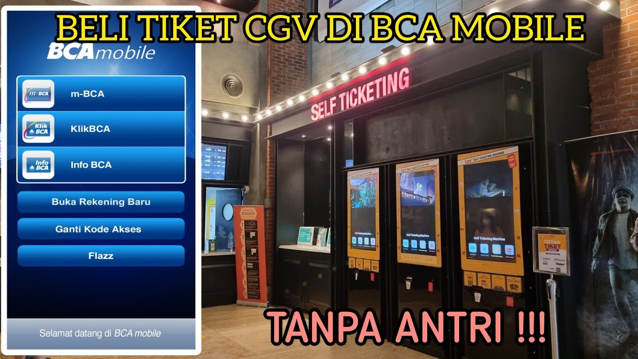 Beli tiket bioskop CGV di BCA Mobile - YouTube
