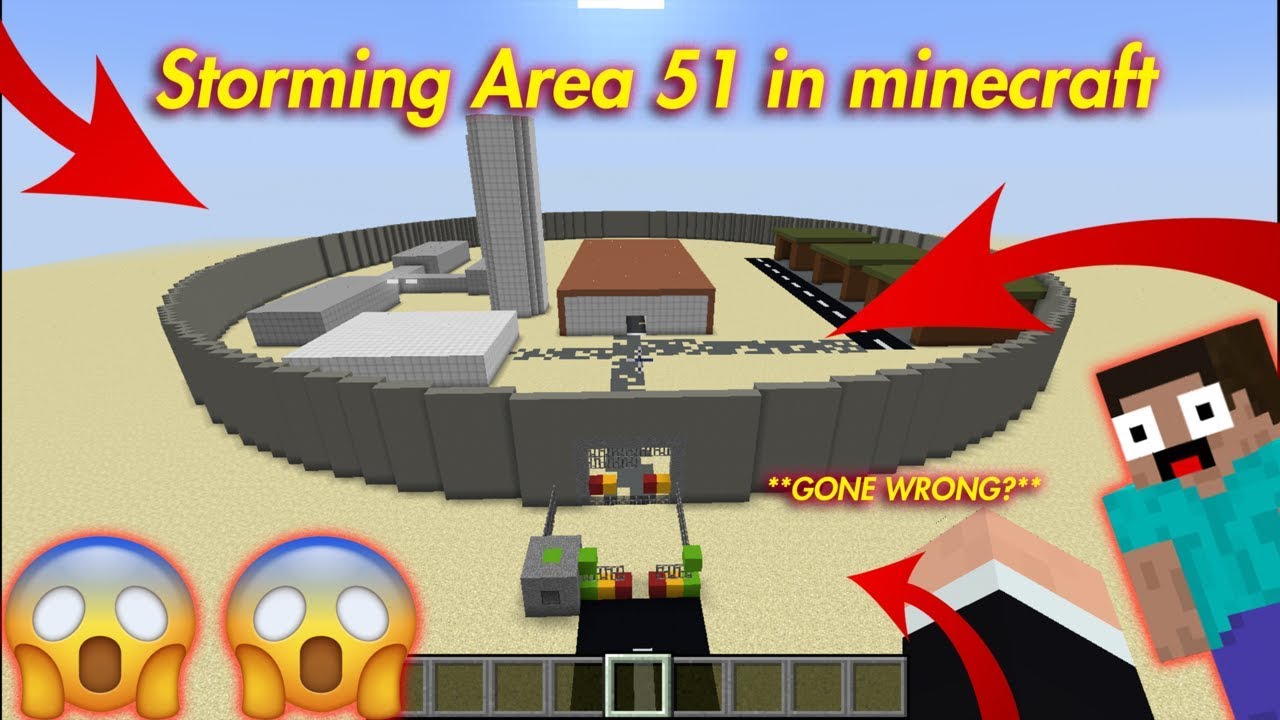 Storming area 51 in minecraft (GONE EPIC) - YouTube