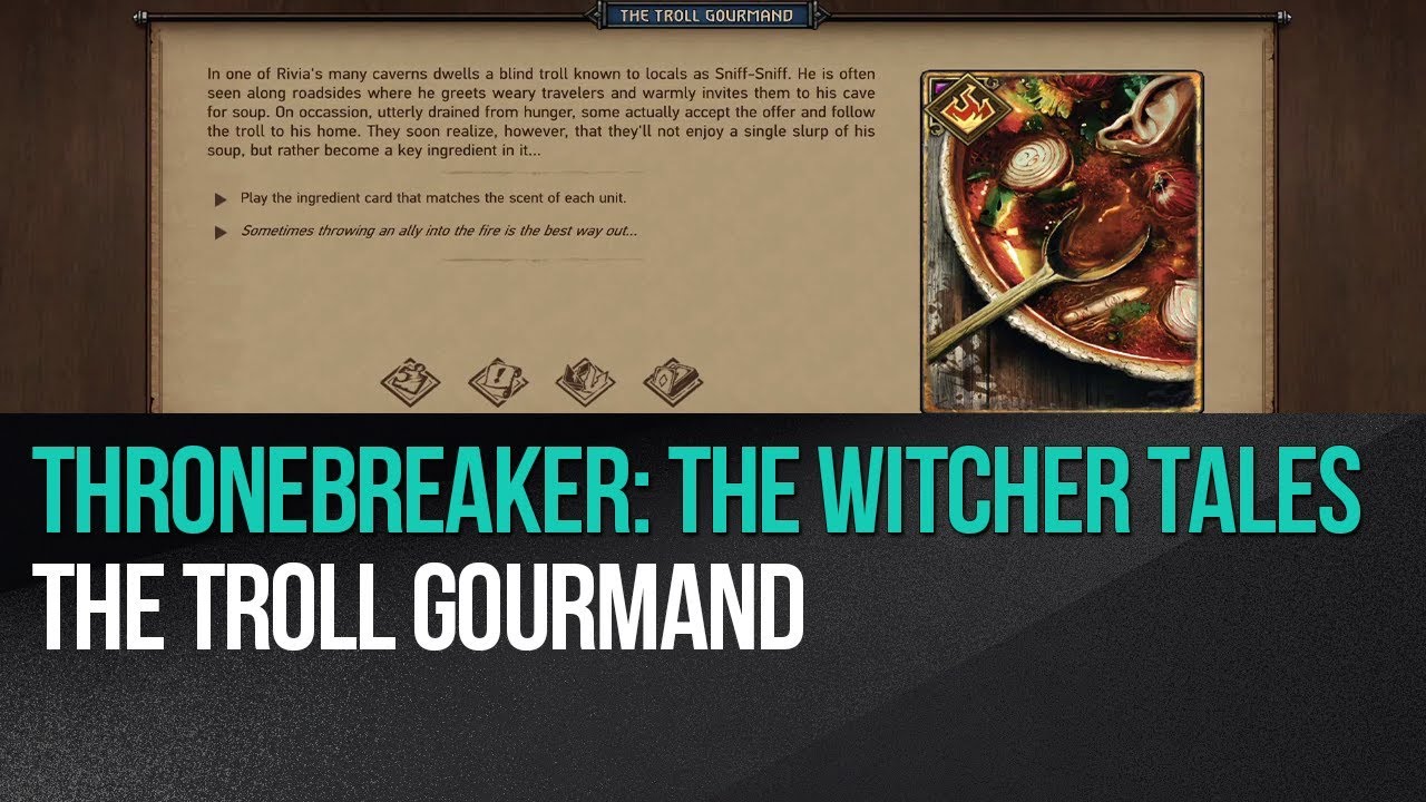 Thronebreaker: The Witcher Tales - The troll gourmand - YouTube