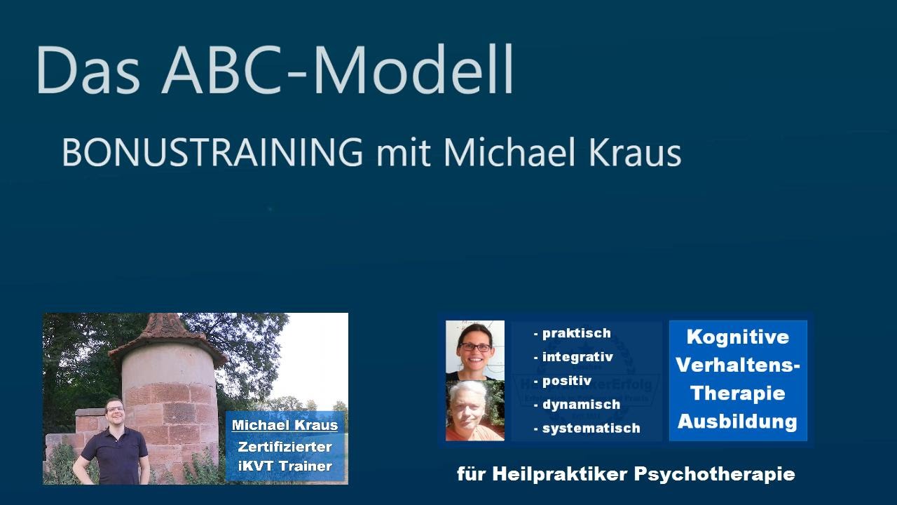 Verhaltenstherapie: Zusammenfassung zum ABC-Modell (Teil 5 für ...