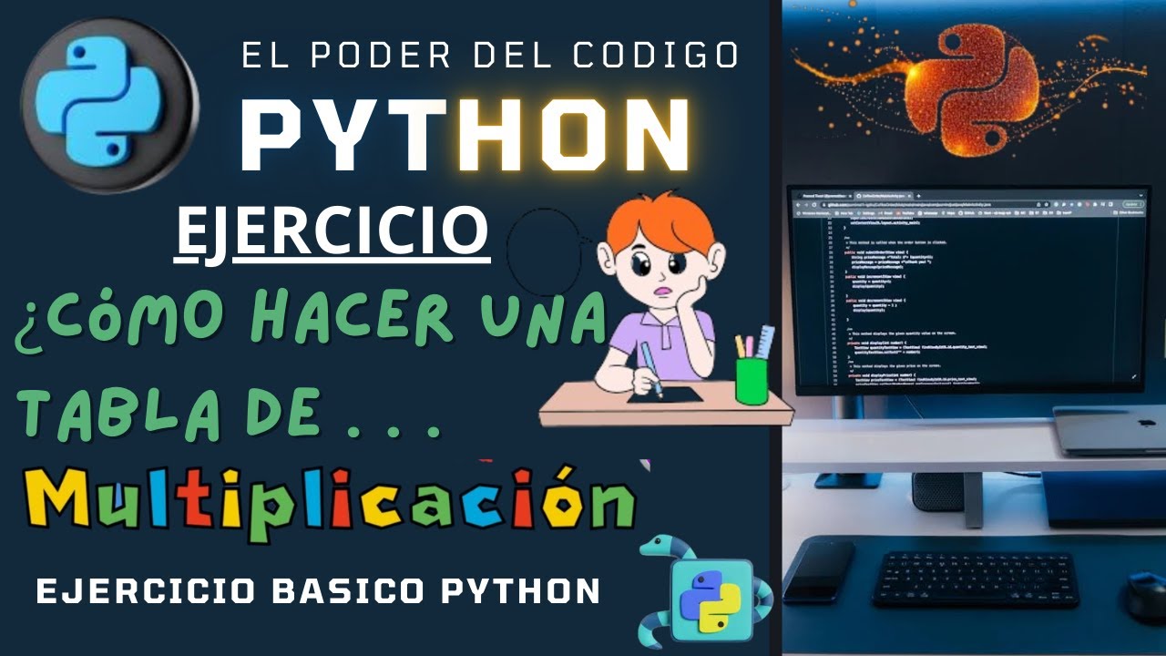 Ejercicio Python Genera la tabla de multiplicar del número que ingreses ...