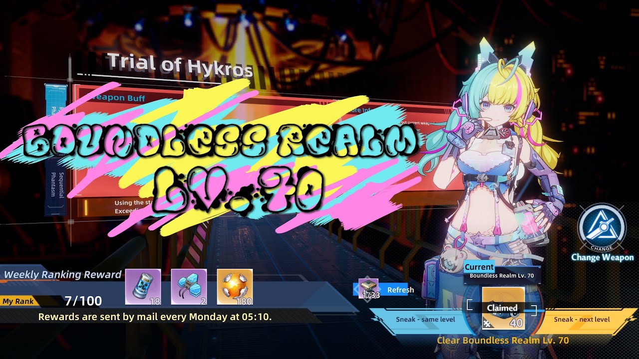 ♡Tower of Fantasy♡ [ToF 5.0 Test Server] BR70 Lindsey Voidpiercer Gray ...