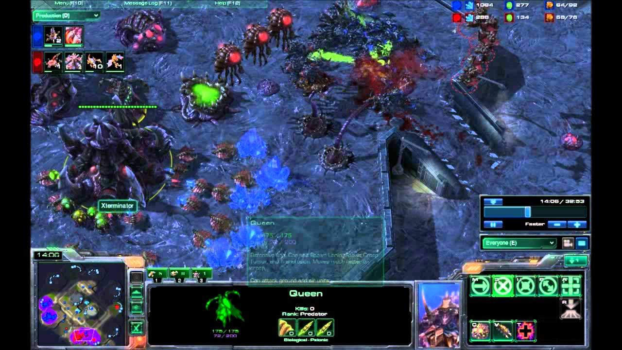 SC2 replay- ZvZ- Xterminator Vs xNazgull Metalopolis - part 1 - YouTube
