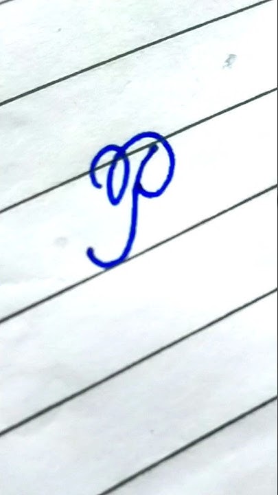 How to write English cursive writing capital letter "P" || Cursive ...