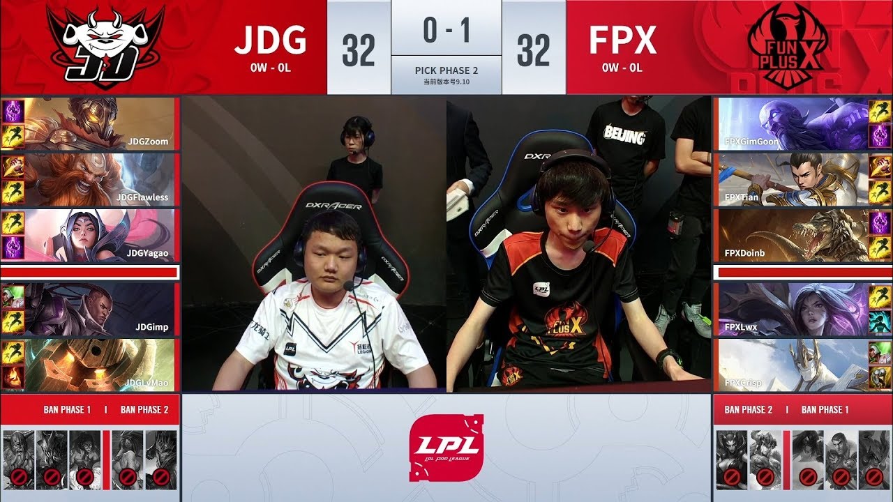 【LPL夏季賽】第1週 JDG vs FPX #2 - YouTube