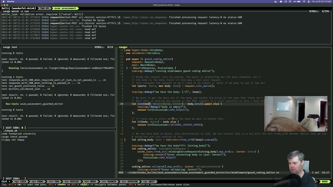 Stream archive: Preparing for Axum + Rust course (2023-07-20) - YouTube