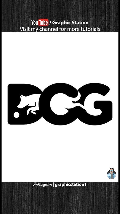 Create Negative Space Logo Design Using Illustrator #tutorial #shorts - YouTube