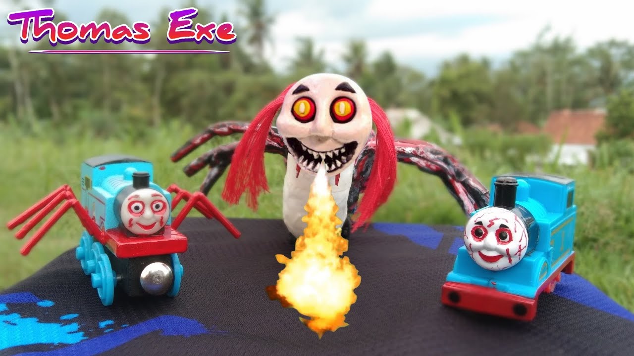 Drama Kereta Api Thomas Hantu dan Thomas Laba Laba Raksasa Wadidaw ...