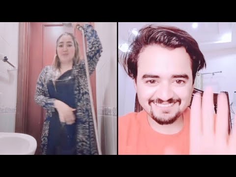 Jimmy vs aysha tiktok live punishment match video shower 🚿 😂😂