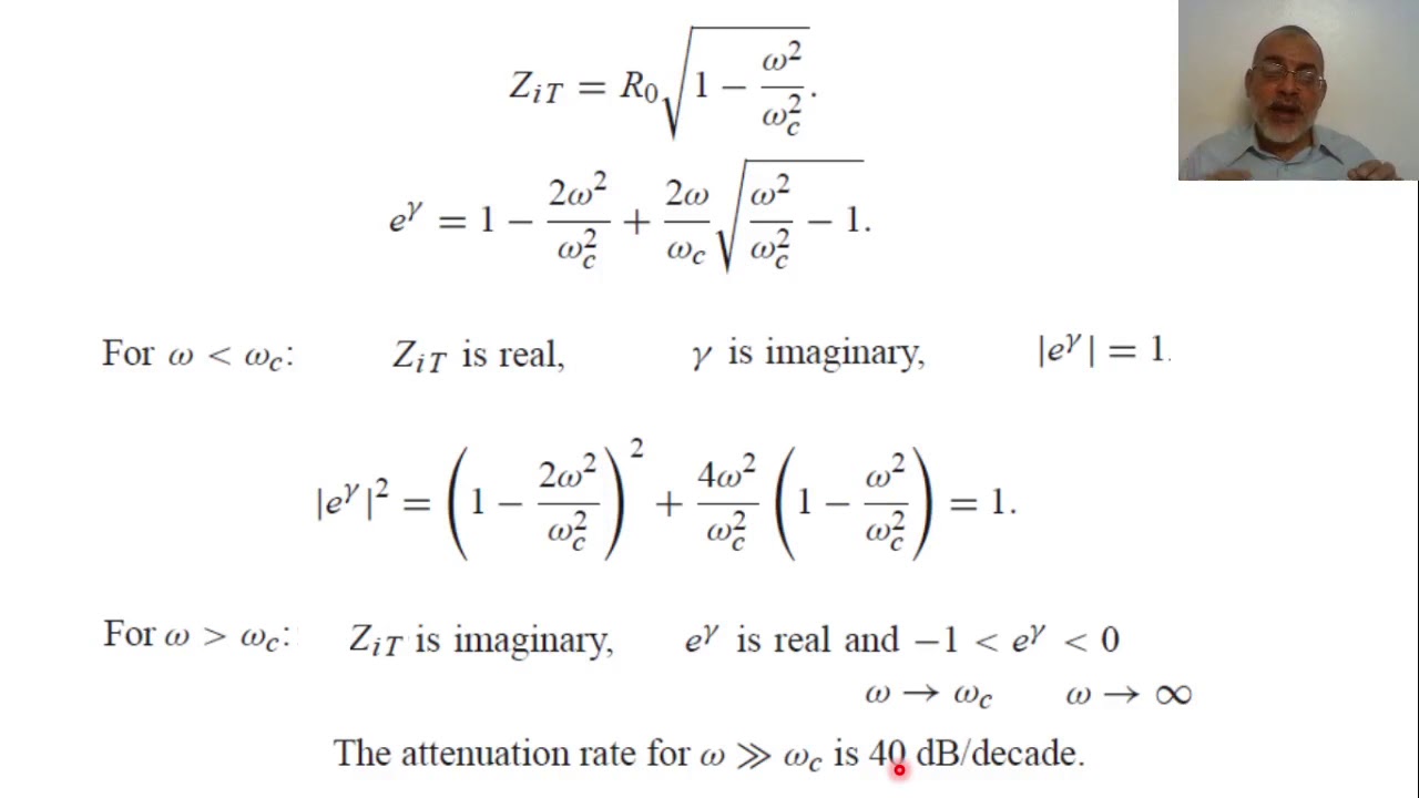 Chapter08 06 Constant k Filter Section - YouTube