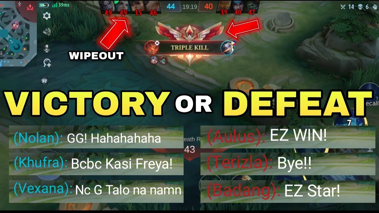 SUPER INTENSE GAMEPLAY in MLBB (Victory or Defeat) - YouTube