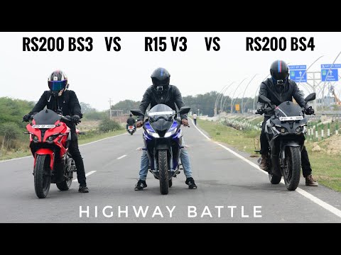 R15 V3 VS Pulsar RS200 BS4 VS Pulsar RS200 BS3 | Long Race