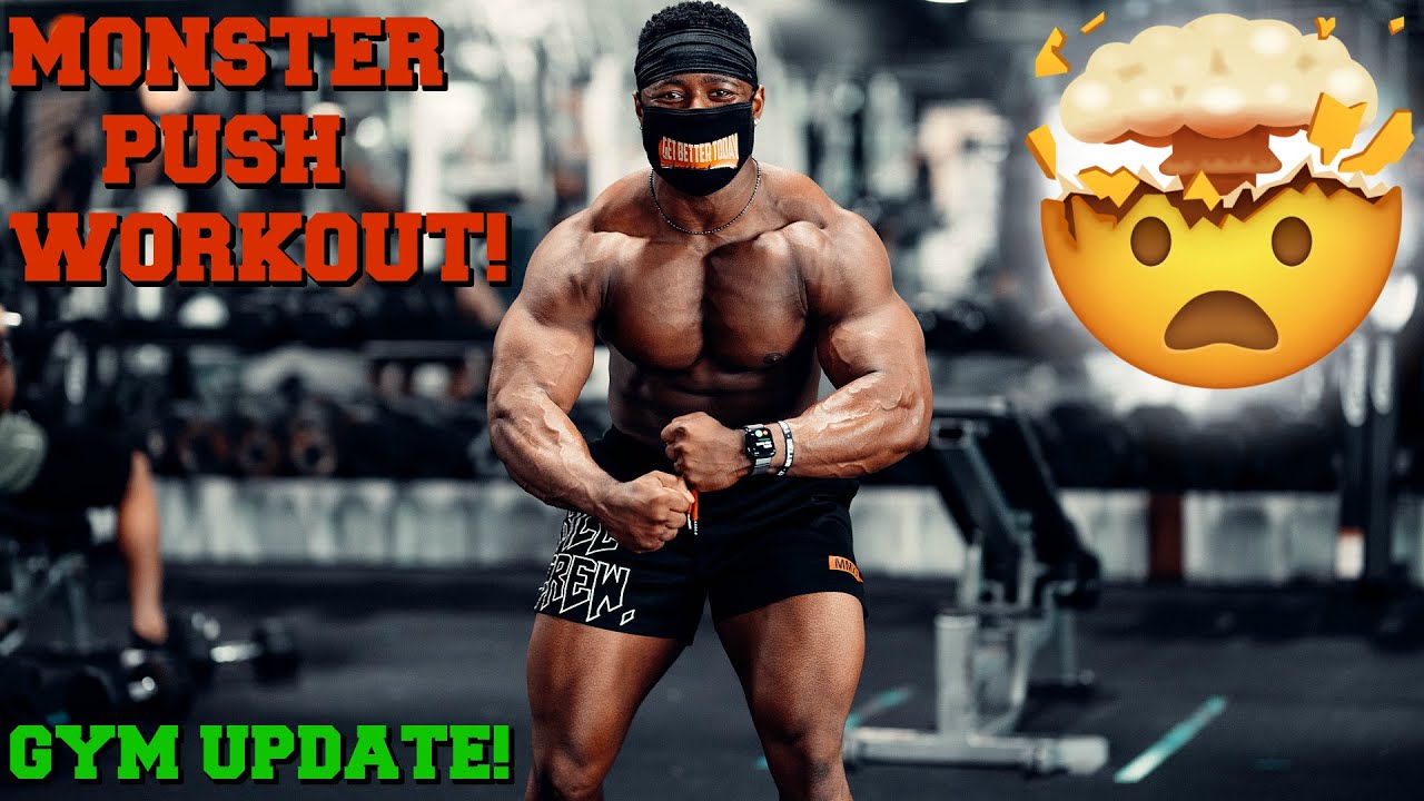 Monster Push Workout | Gym/Life Update - YouTube