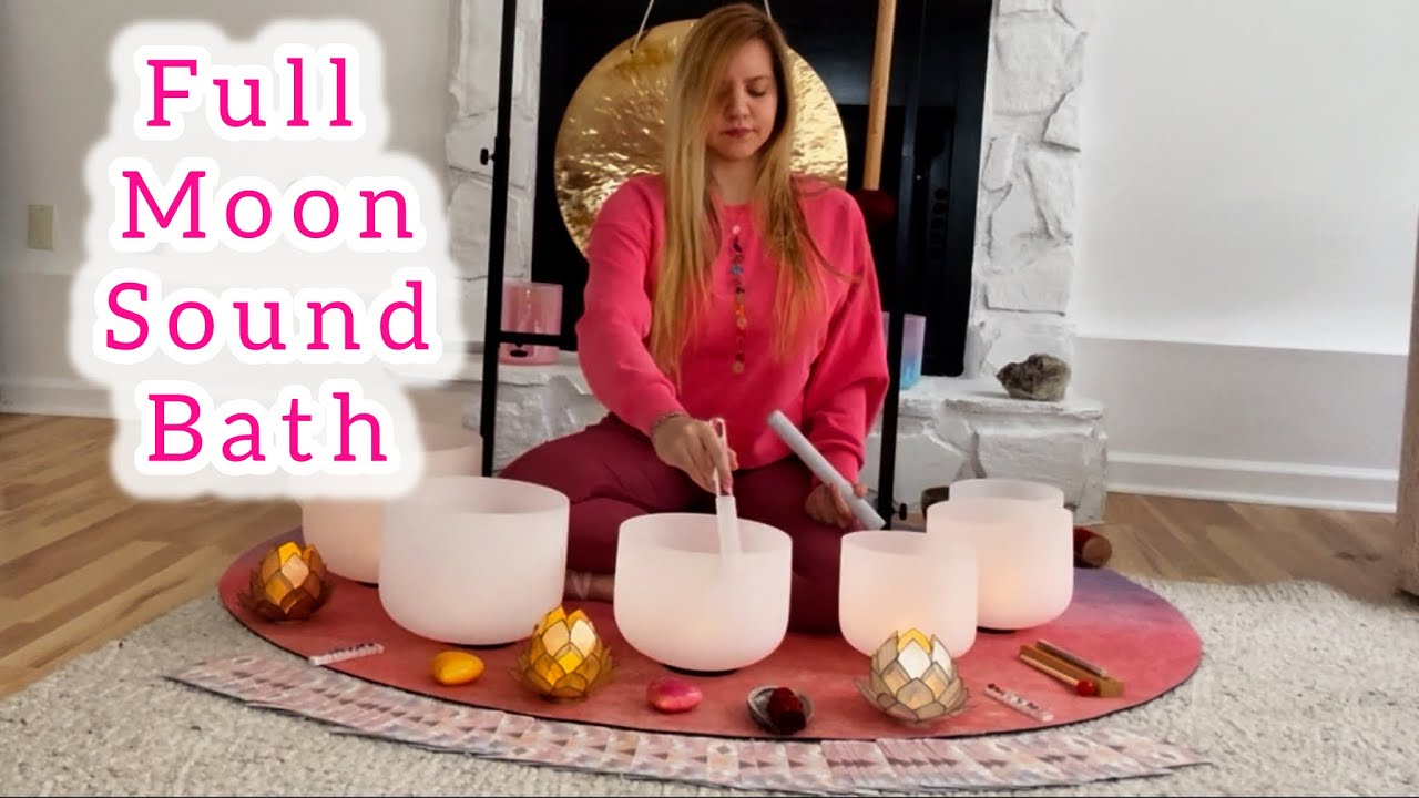 December Full Moon Sound Bath | 8 Minutes Sound Bath - YouTube