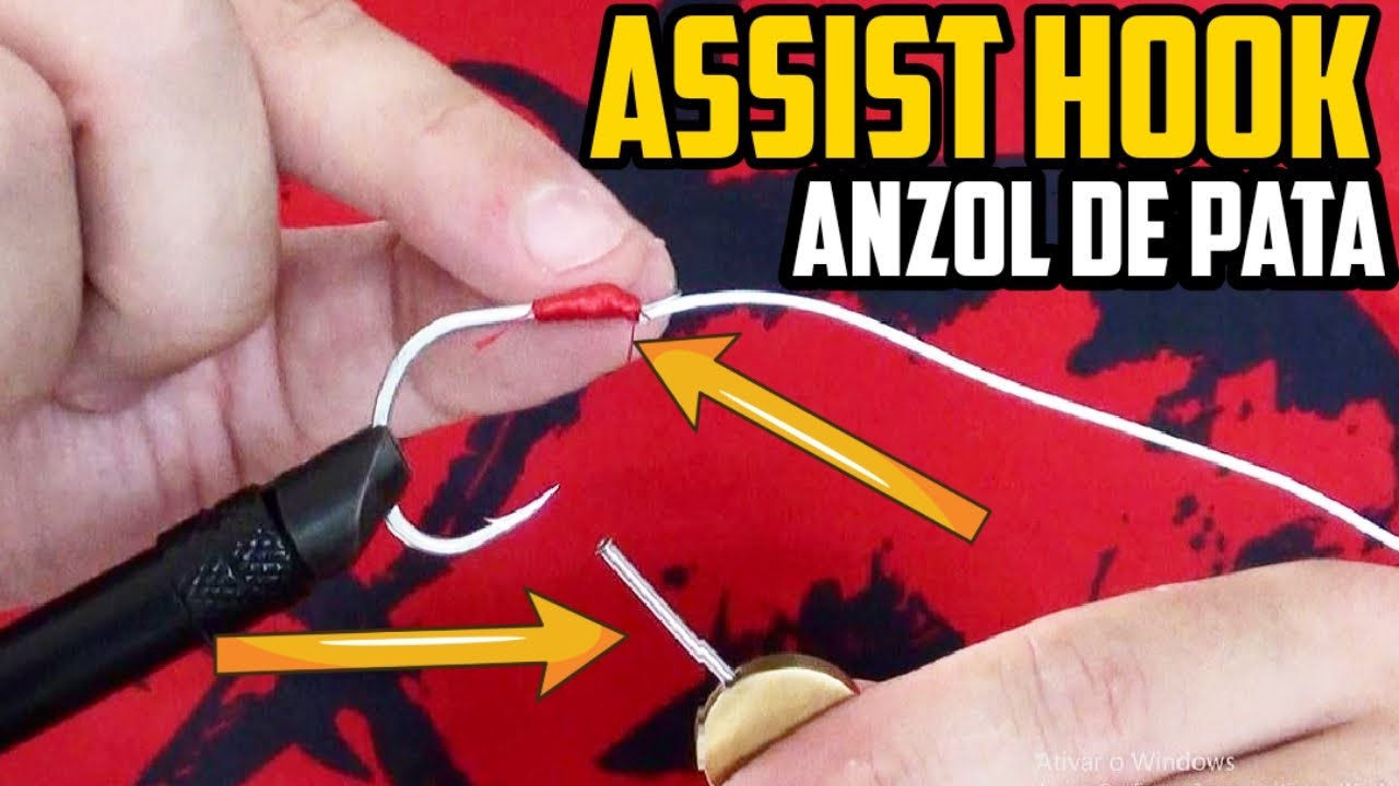 COMO FAZER SUPPORT HOOK com ANZOL de PATA - ATADO - YouTube