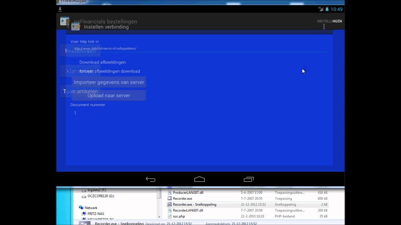 Instellen osFinancials Android - YouTube