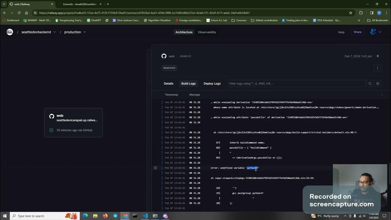 Nixpacks Build Failure: Resolving 'derivationStrict' Error for Python Projects on railway.app ...