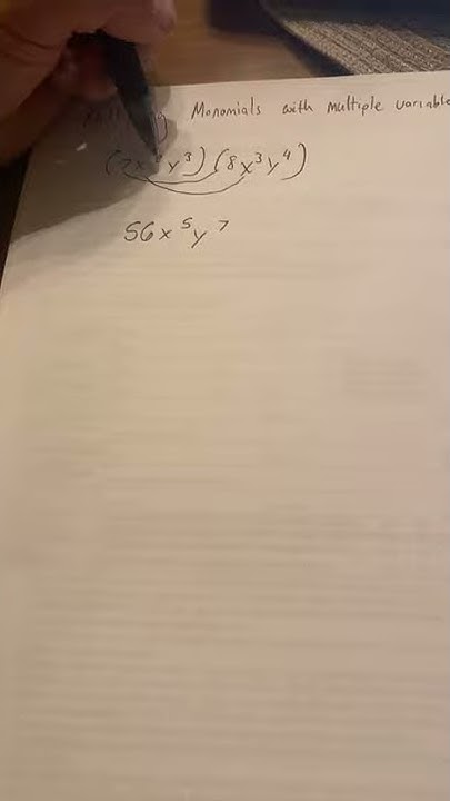 Multiplying Monomials with Multiple Variables - YouTube