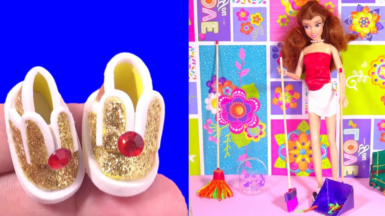 DIY Miniature BARBIE Clean up Broom and Dustpan - YouTube