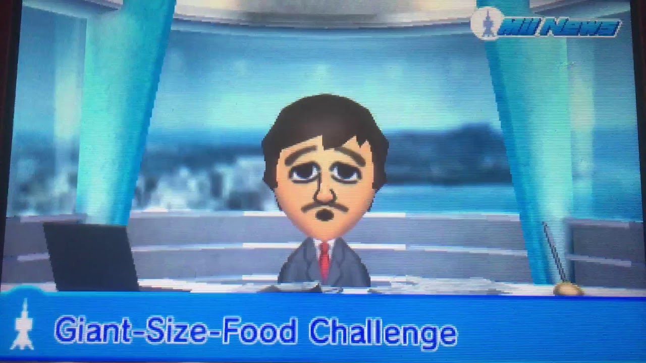 Tomodachi Life - Mii News - Giant-Food-Size Challenge - 5th Day - YouTube